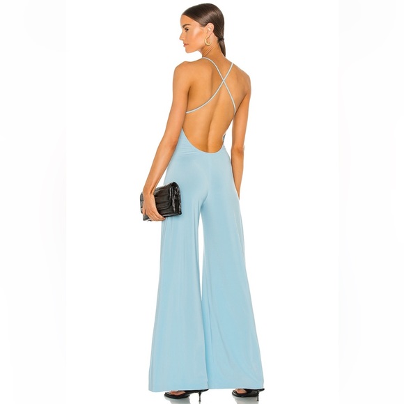 Norma Kamali | Pants & Jumpsuits | Revolve Low Back Slip Jumpsuit ...